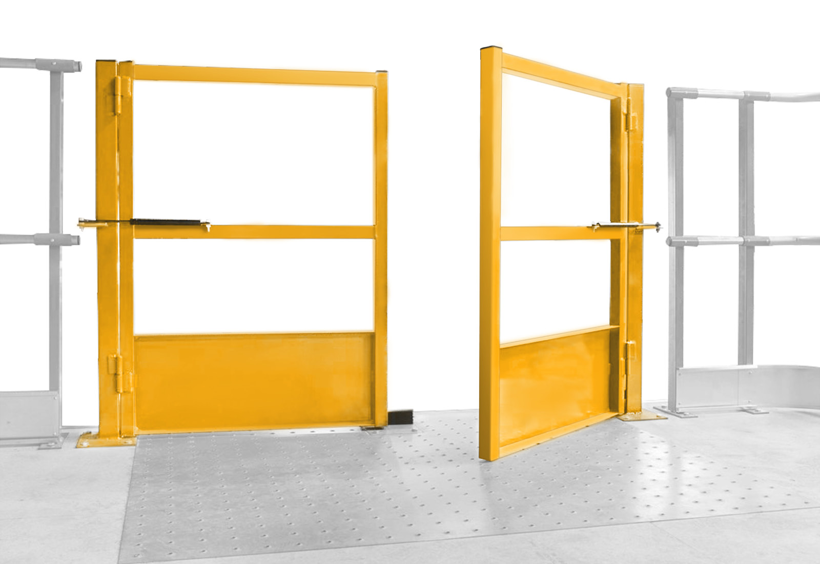 Mezzanine de aço: Módulo A, Modelo básico com escadas e estação de ...